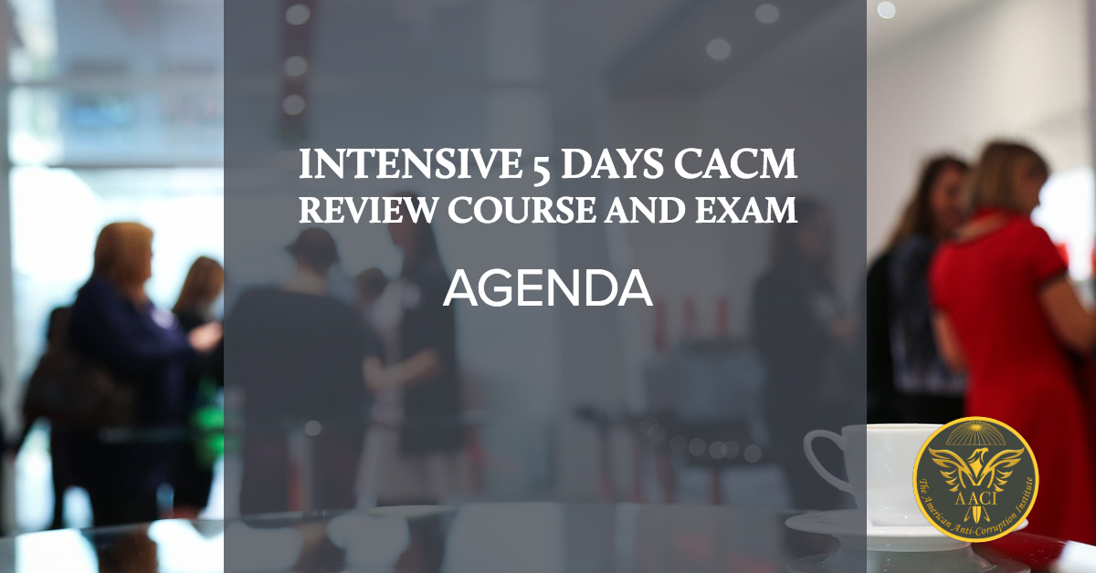 Intensive 5 Days CACM Review Course and Exam – Global CACM Agenda - The ...