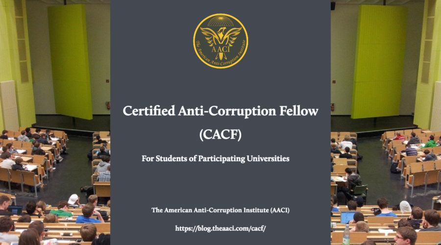 A New Anti-Corruption Certification for University Students Worldwide ...