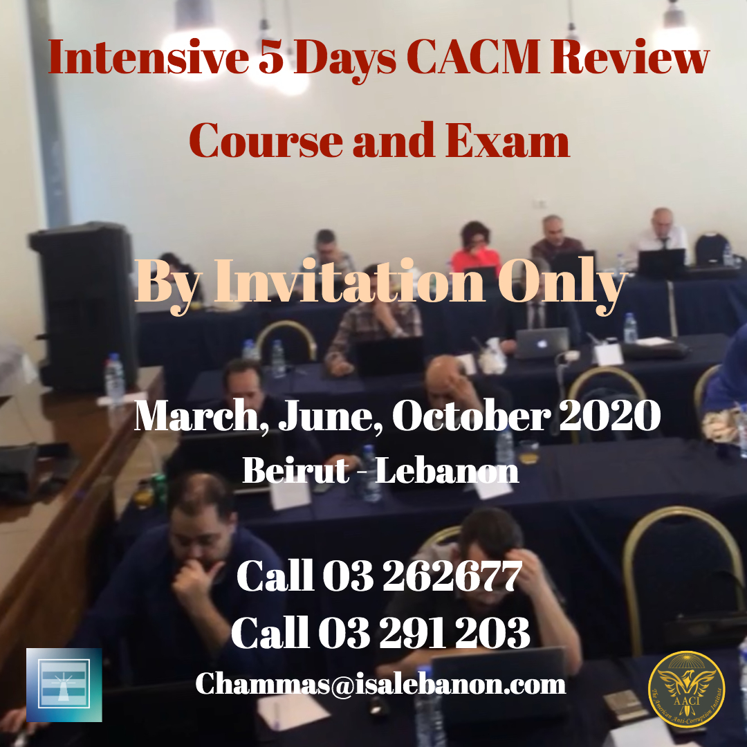 Protected: Intensive 5 Days CACM Review Course and Exam – Lebanon ...