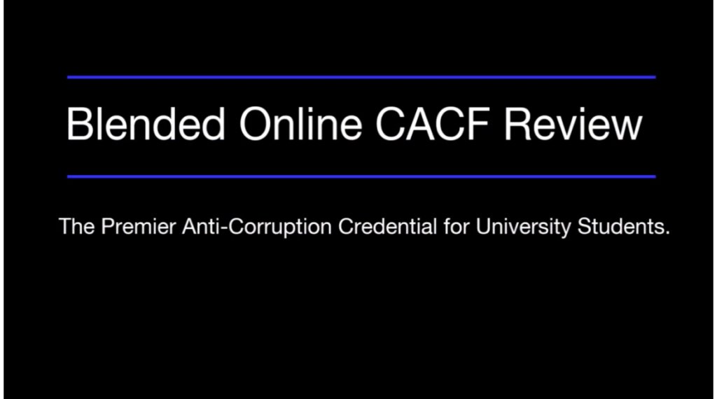 Certified Anti-Corruption Fellow (CACF): Update – The American Anti ...